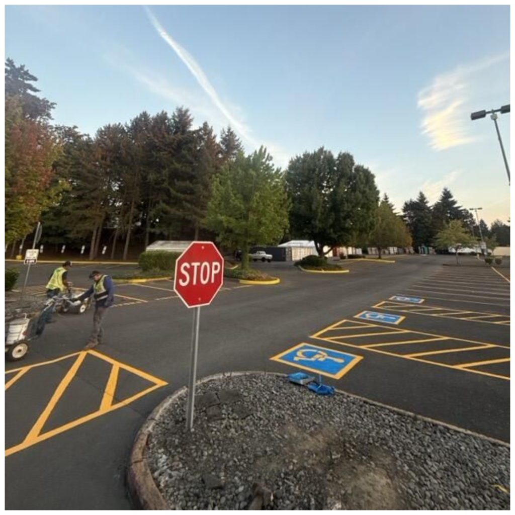 Parking Lot Line Striping Project in Milwaukie, OR - Smith & Company ...